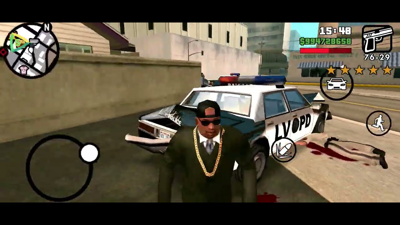 5 star case - only pistol 😱😱 ।। fight like jon weak । gta sa gameplay ...
