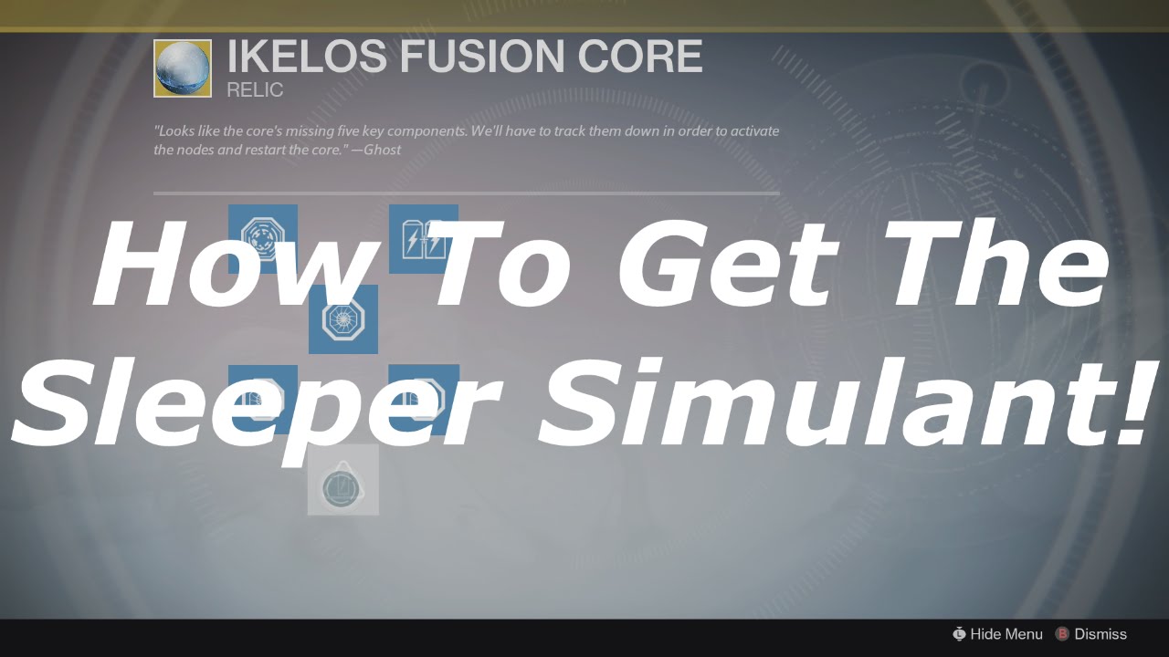 Destiny How To Get The Sleeper Simulant Exotic Heavy Fusion Rifle ...