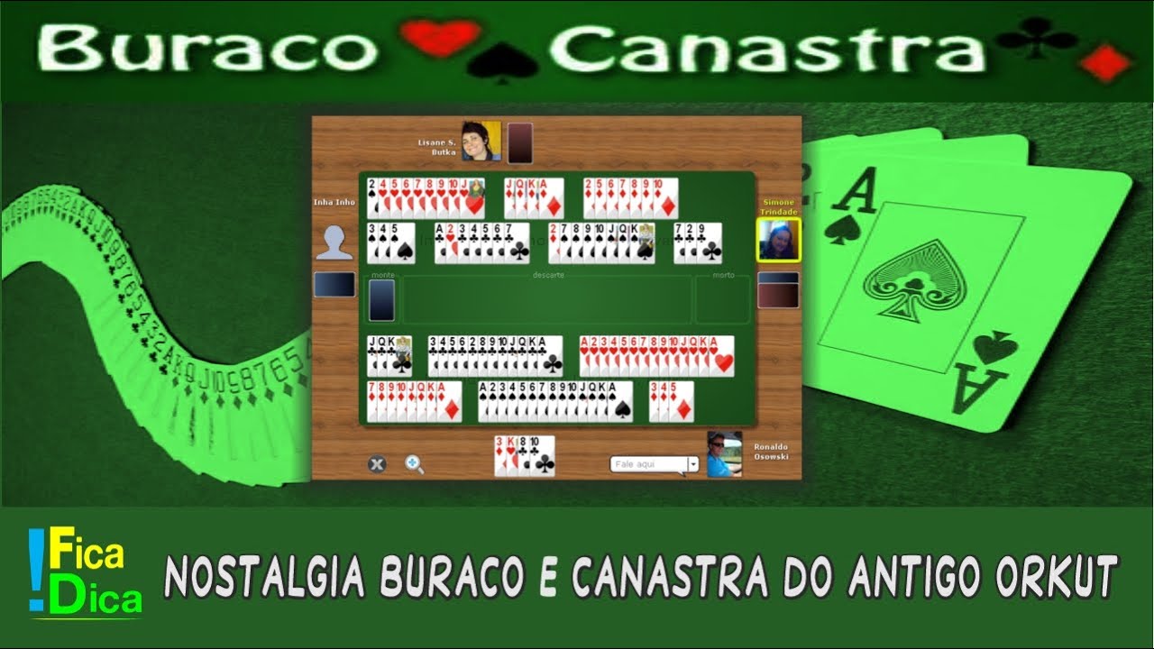 Buraco e Canastra do antigo Orkut - YouTube