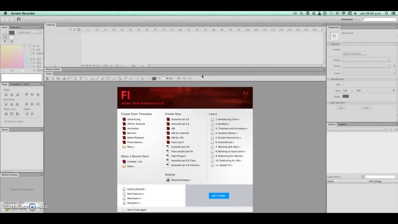 Cómo crear un gif en Adobe Flash - YouTube