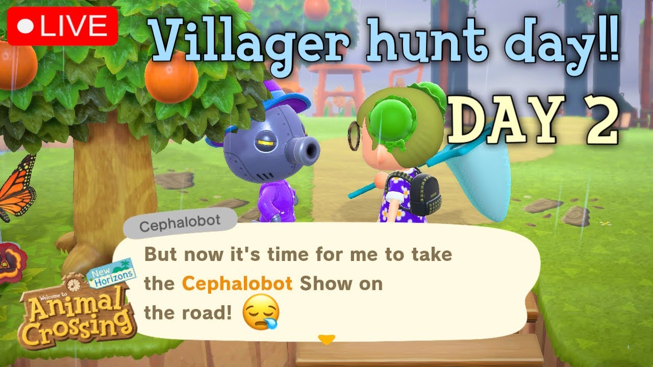 Villager hunting for a BLUE villager!! DAY 2 | Animal Crossing New ...