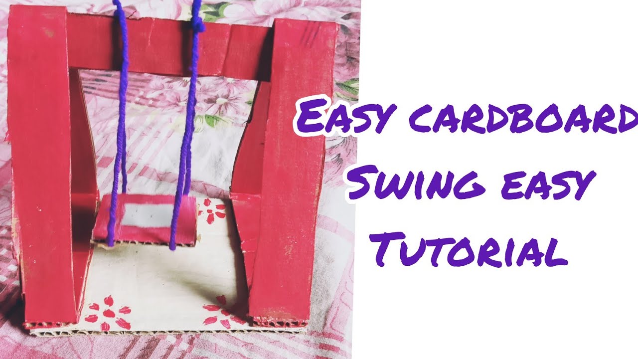 diy swing using cardboard for kids easy tutorial craft by jj quilling ...