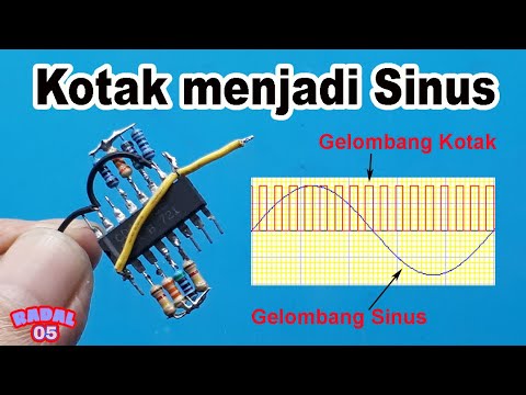 Cara merubah gelombang Kotak menjadi Sinus Membuat gelombang sinus - YouTube