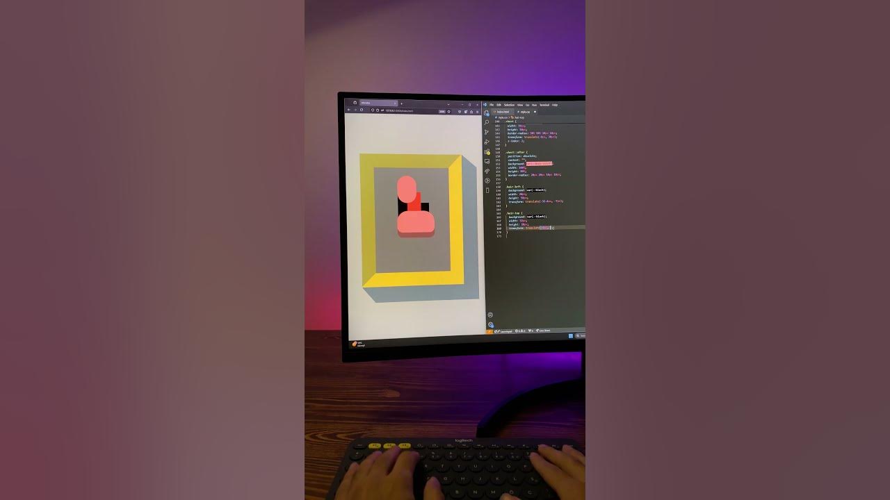 Coding Mona Lisa with HTML and CSS #frontend #html #css #csshorts - YouTube