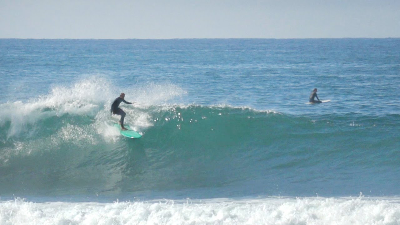 Surfing at Cardiff Reef in San Diego - YouTube