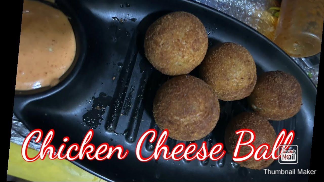 Chicken cheese ball | Easy snack cheese ball recipe | Crispy and cheesy ...