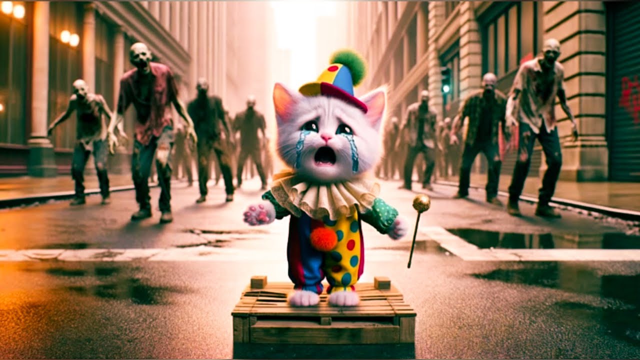 How will the cat save itself from zombies?बिल्ली खुद को लाशों से कैसे ...