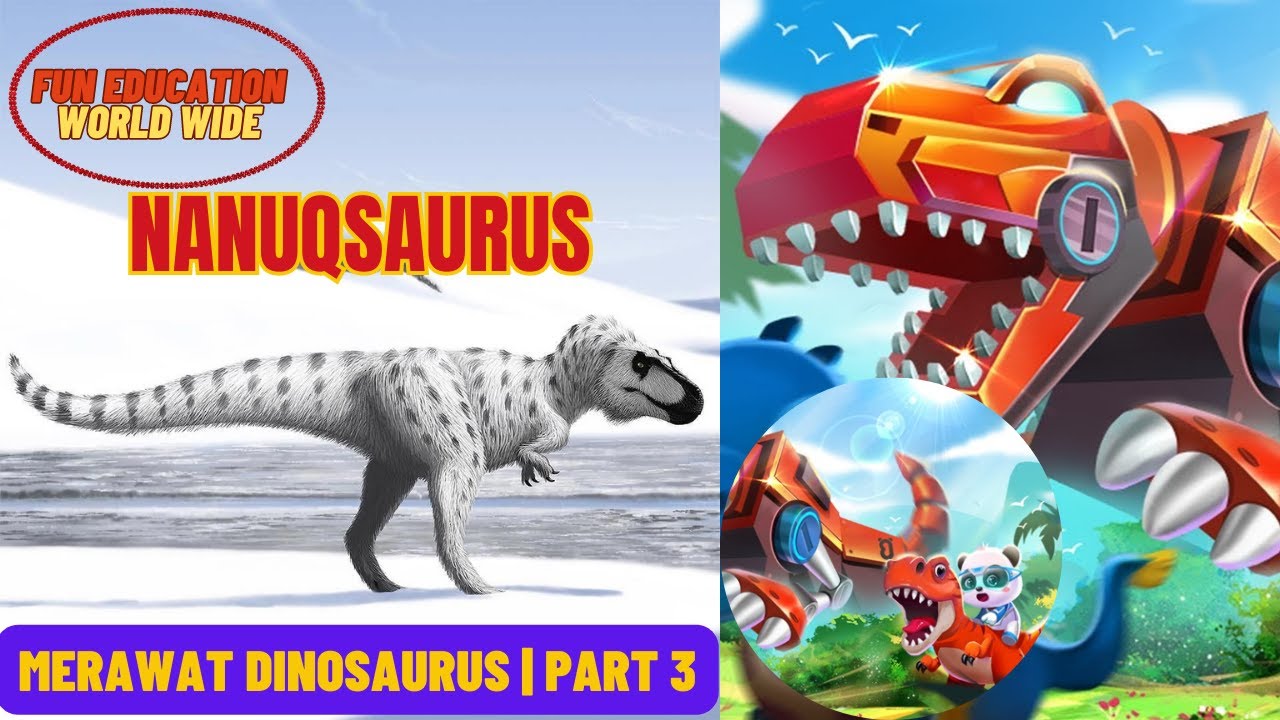 LITTLE PANDA DINOSAUR CARE | BABYBUS GAME EDUCATIONAL | Merawat dan ...