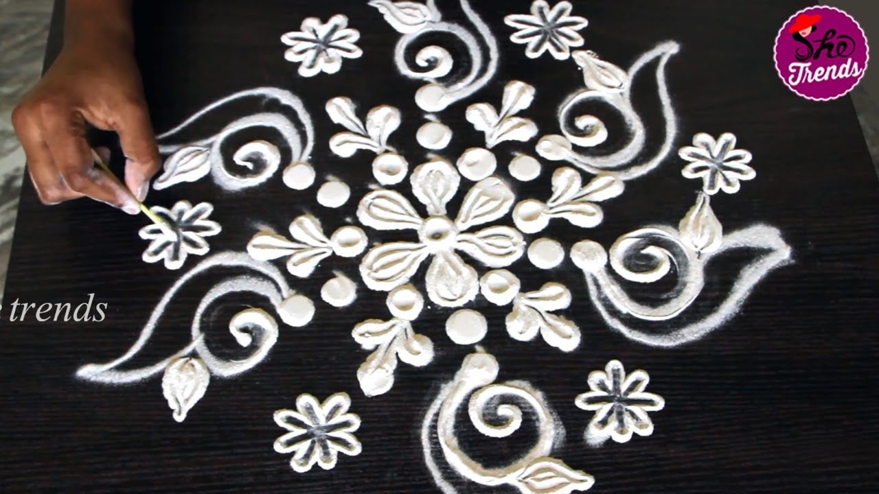 Beautiful Kolam Design 2020 || Happy New Year 2020 Rangoli Designs ...