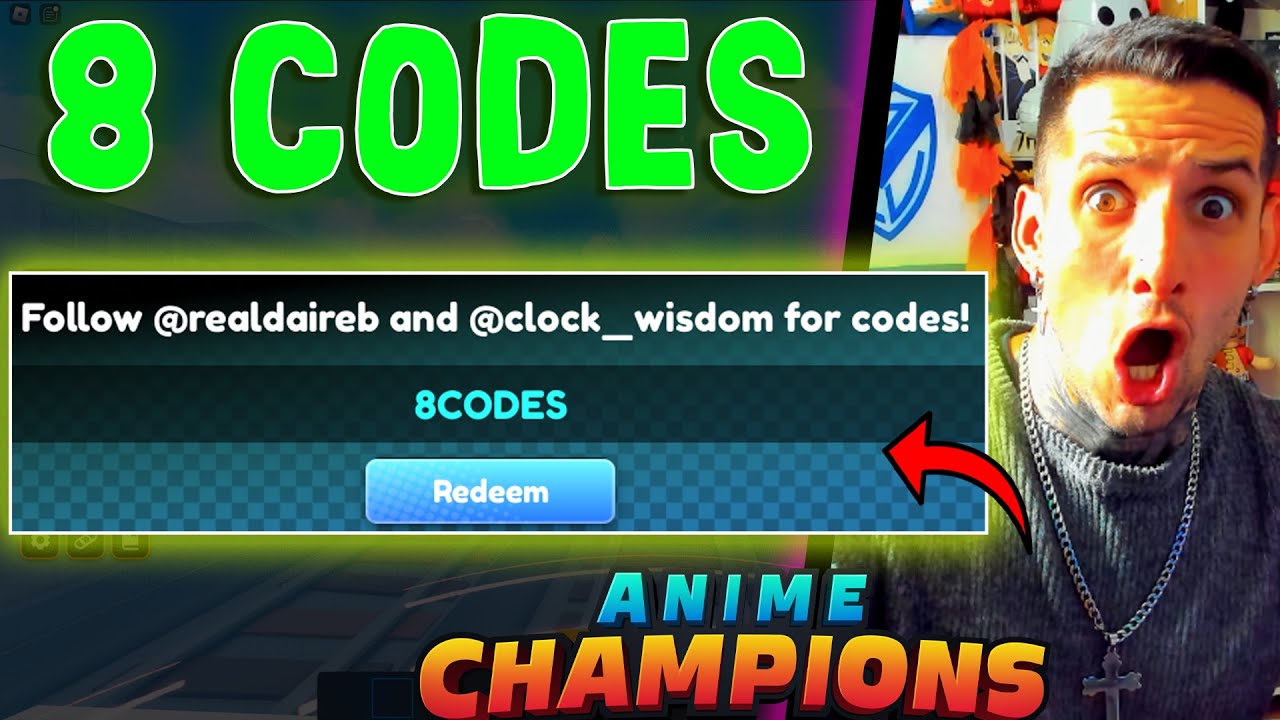 8 CODIGOS DE ANIME CHAMPIONS CODES ROBLOX *UPDATE 6* TITAN - YouTube