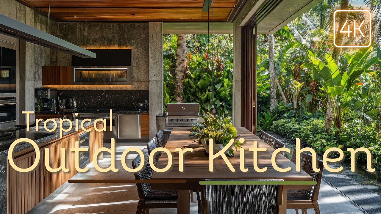 Transform Your Outdoor Space: Modern Tropical Outdoor Kitchen Dining ...