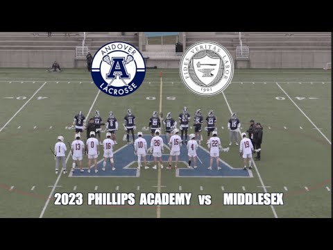 2023 Phillips Academy Andover Lacrosse vs Middlesex - YouTube