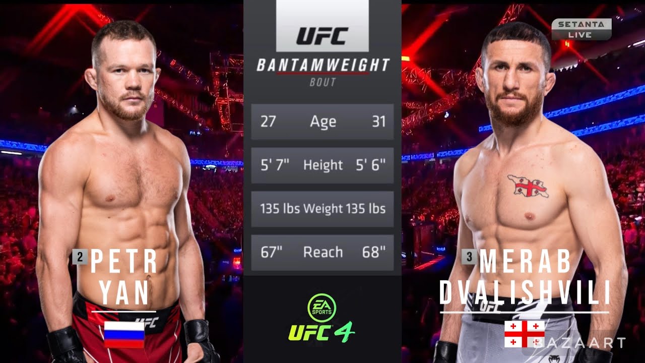 PETR YAN VS MERAB DVALISHVILI FULL FIGHT UFC VEGAS 71 - YouTube