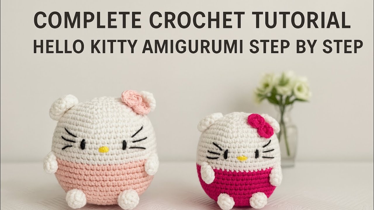 Complete Crochet & Assembly Tutorial – Hello Kitty Amigurumi Step by ...