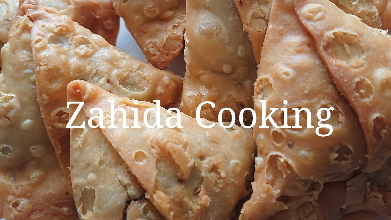 Keema Samosa (Light masala) - Zahida Cooking - YouTube