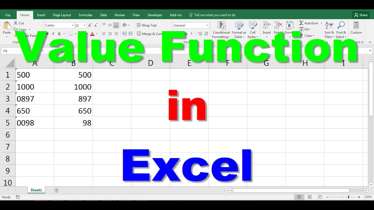Value Function In Excel YouTube value-function-in-excel-youtube