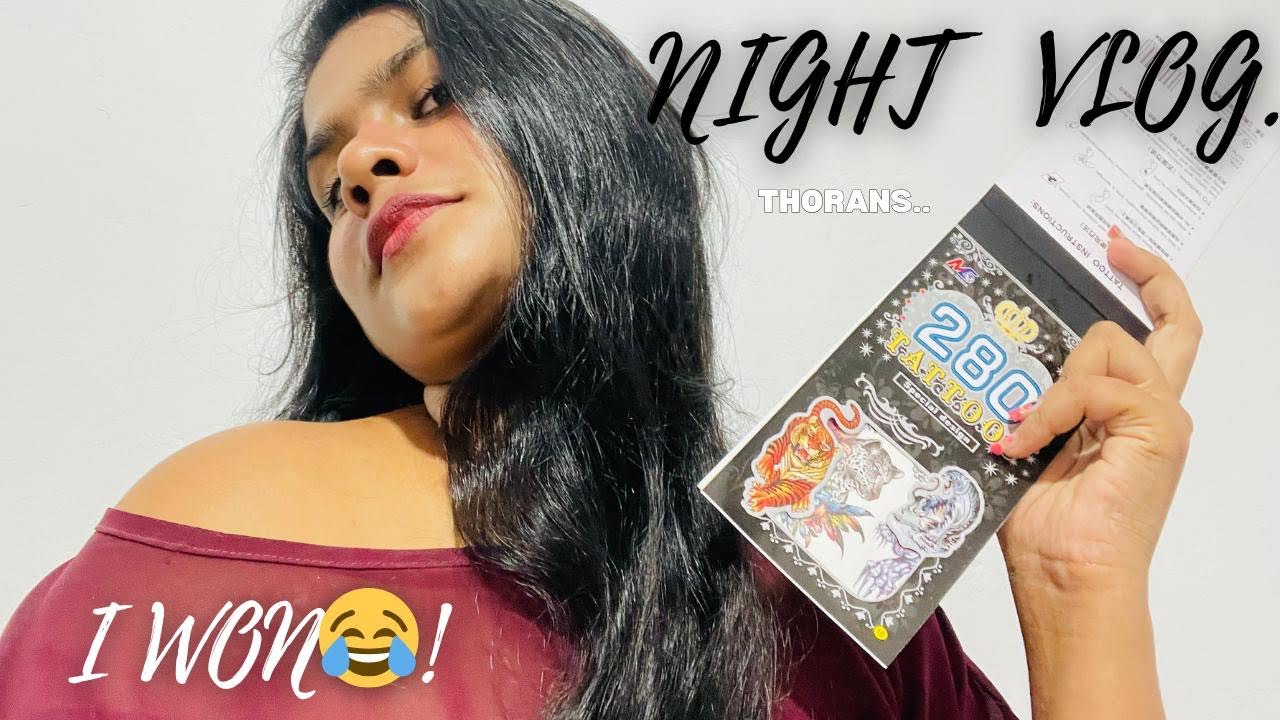 මාරයි 😂🙈Last Night|I won 🎁 Gifts,Funny🤣|Night Vlog|Thorans in Sri Lanka ...