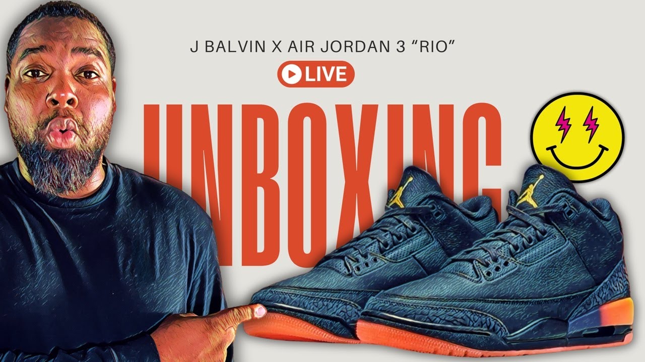 🔥 Early Exclusive J Balvin x Air Jordan 3 Rio LIVE Unboxing! - YouTube