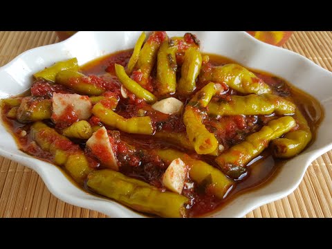 KÜTÜR KÜTÜR YAPMI ÇOK PRATİK DOMATESLİ BİBER TURŞUSU✅
