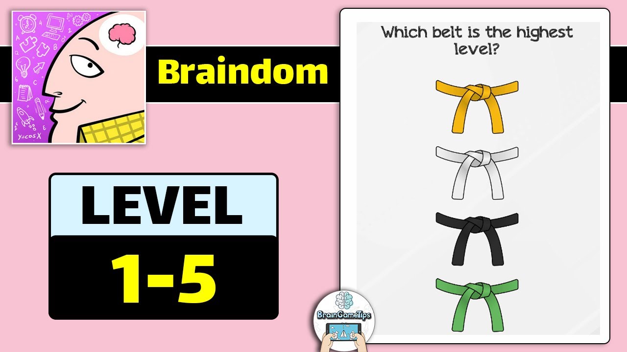 Braindom Level 1 2 3 4 5 Walkthrough and Solution - YouTube