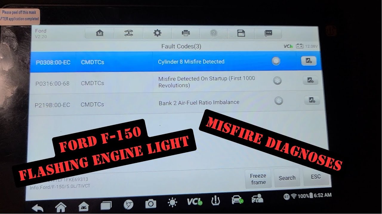 2015 Ford F-150 FLASHING ENGINE LIGHT! (How to Diagnose an Ignition ...