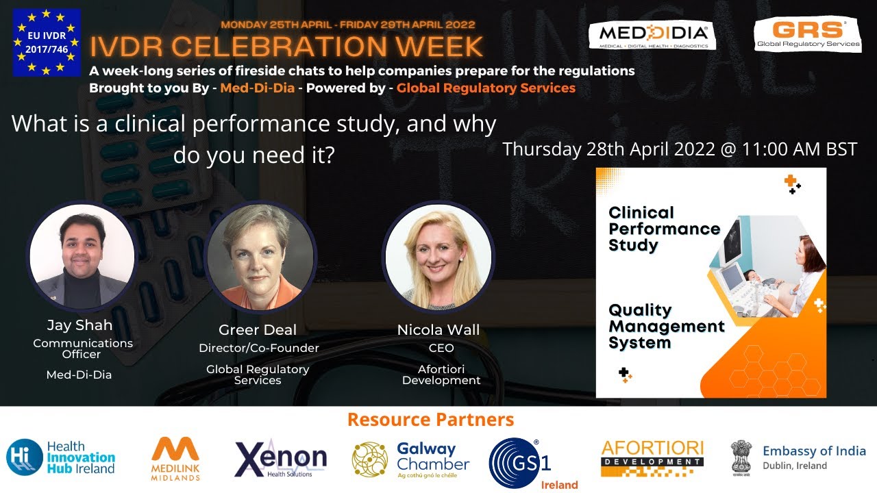 IVDR Celebration Week - What is a clinical performance study, and why ...