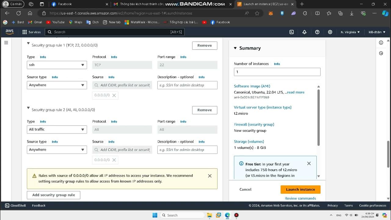 create instance ( aws ec2 ) - YouTube