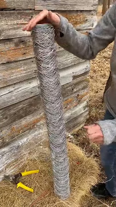 How to Open Chicken Wire Roll - YouTube