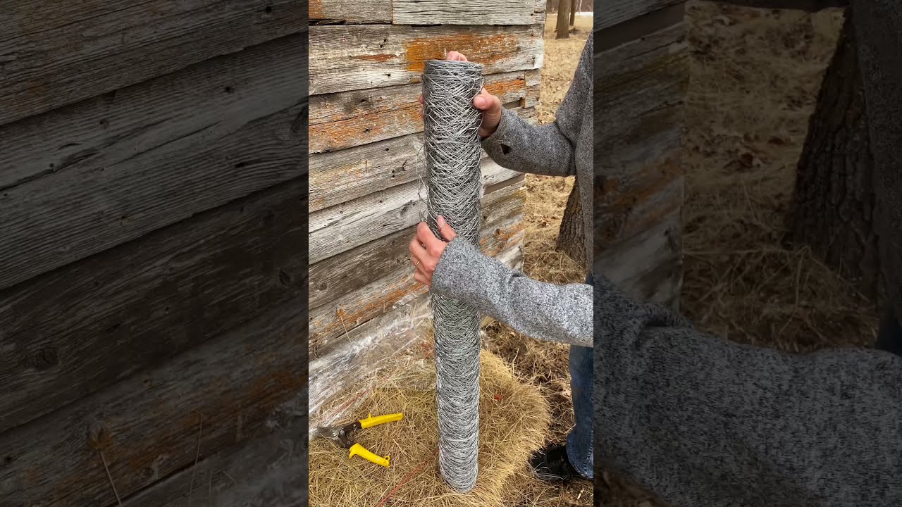 How to Open Chicken Wire Roll - YouTube