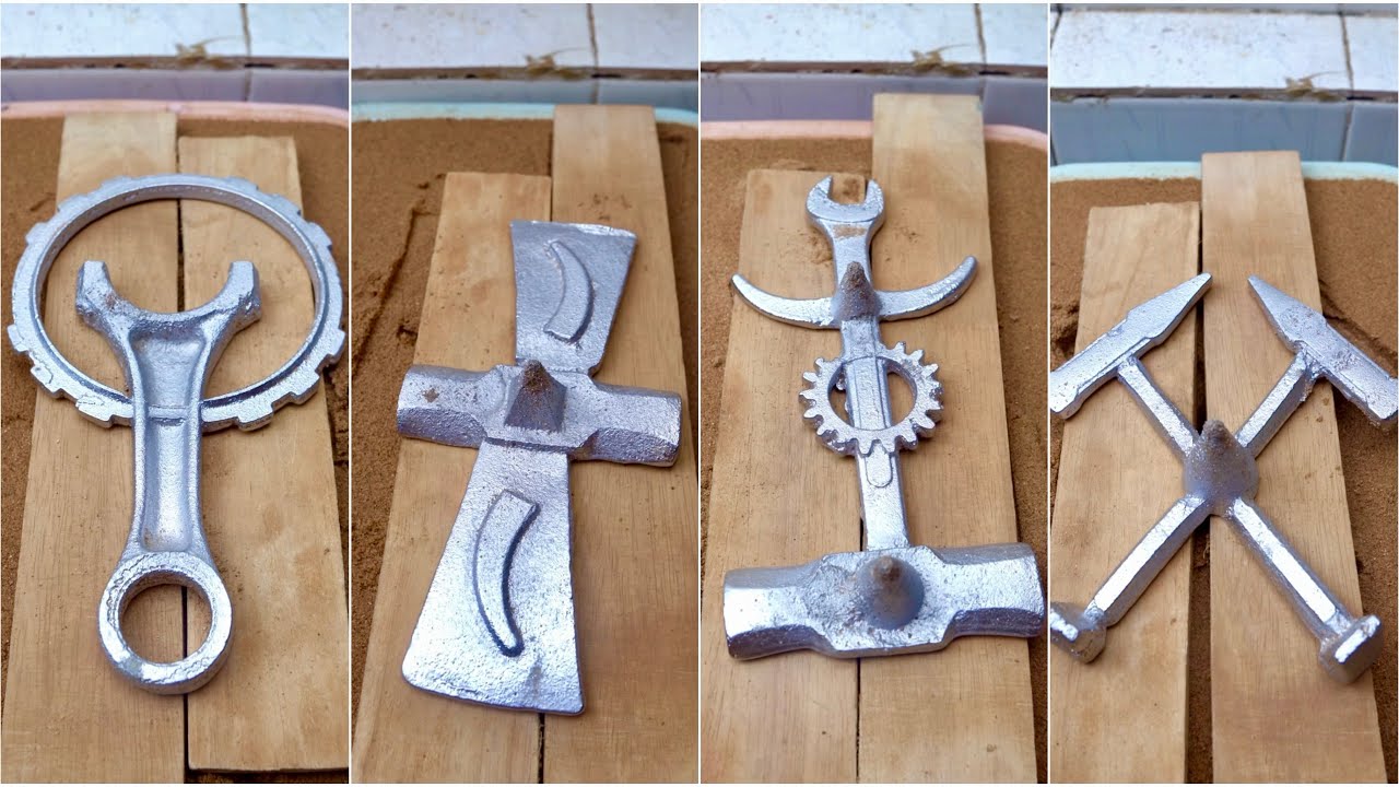 The art of metal casting and smelting by using scraps to make amazing ...