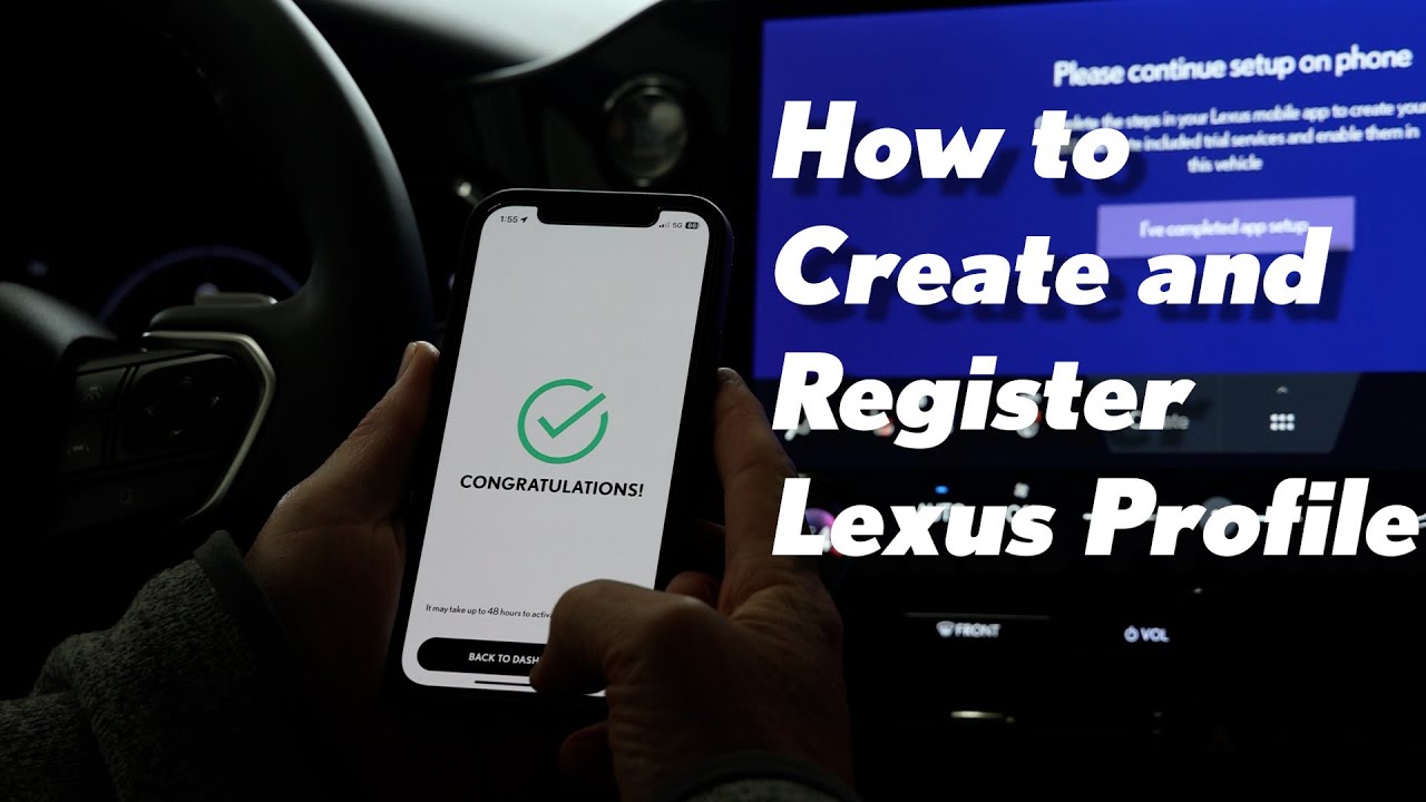 Creating & Registering Lexus Profile - YouTube