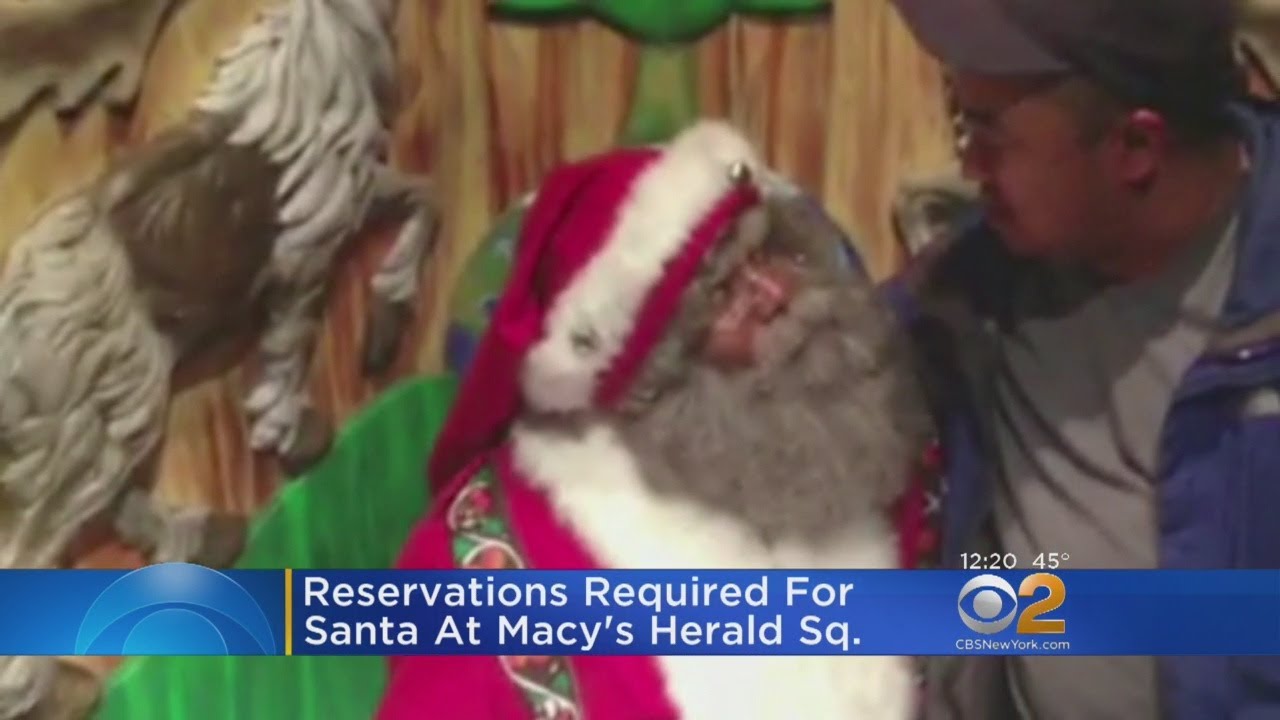 Macy's Taking Reservations To See Santa - YouTube
