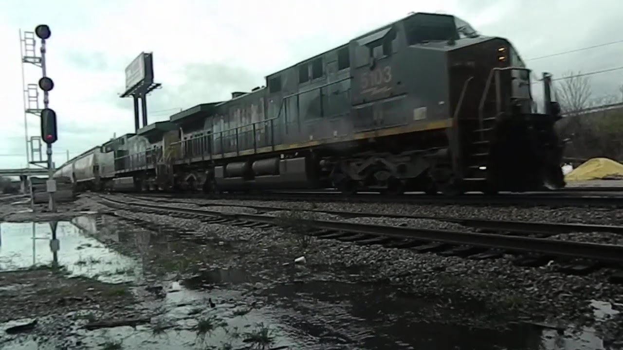 CSX 5103 Leads Grain Train - 2/12/2024 - YouTube
