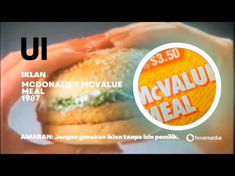 Iklan - McDonald's McValue Meal (1987) / Unik Iklan - YouTube