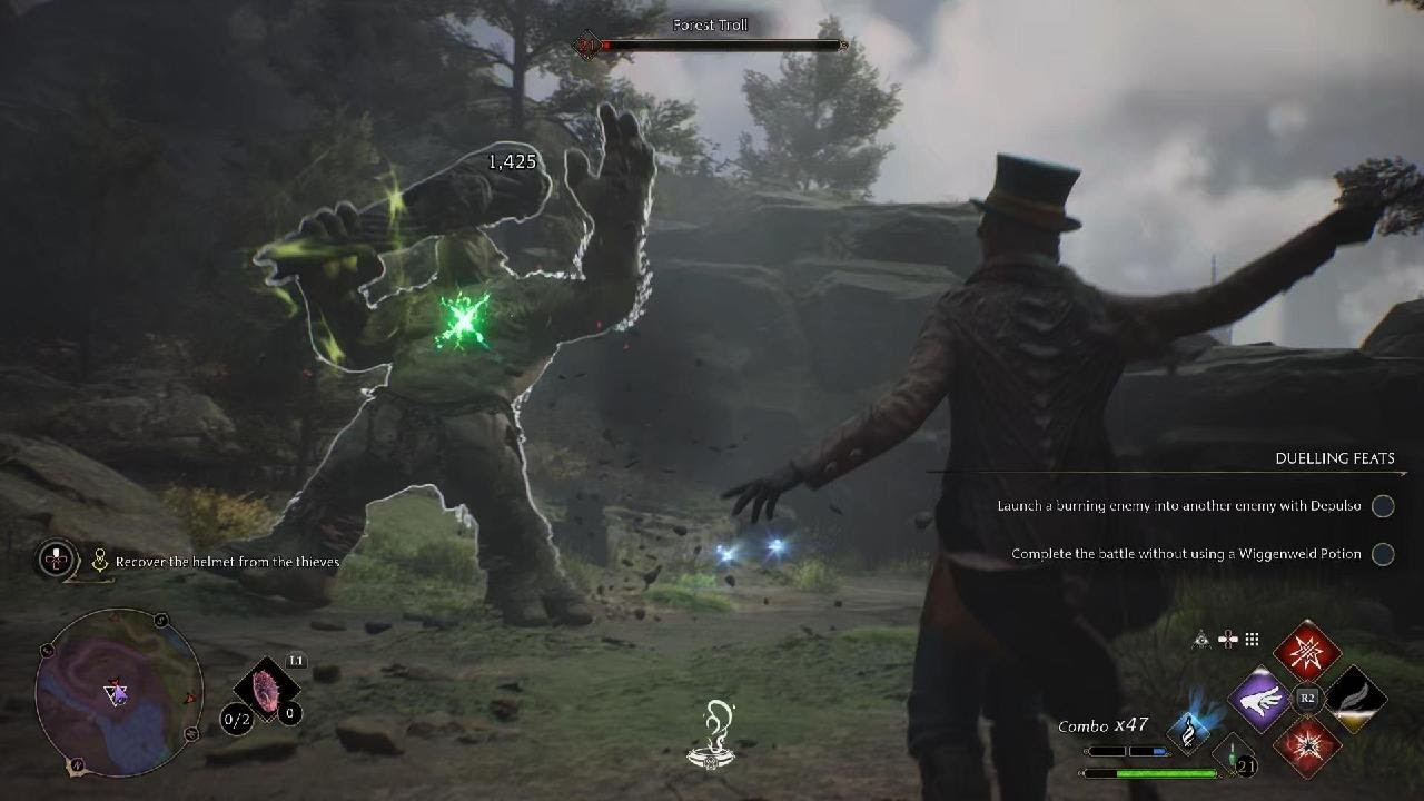 Hogwarts Legacy PS5 Forest Troll - YouTube