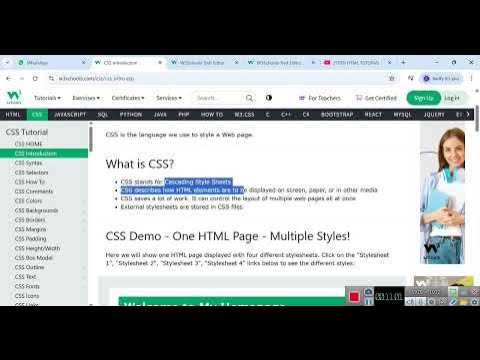 HTML TUTORIAL PART-4 | CSS INTRO - YouTube