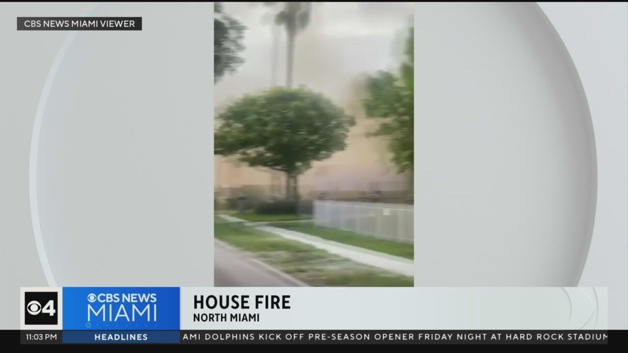 North Miami house fire - YouTube