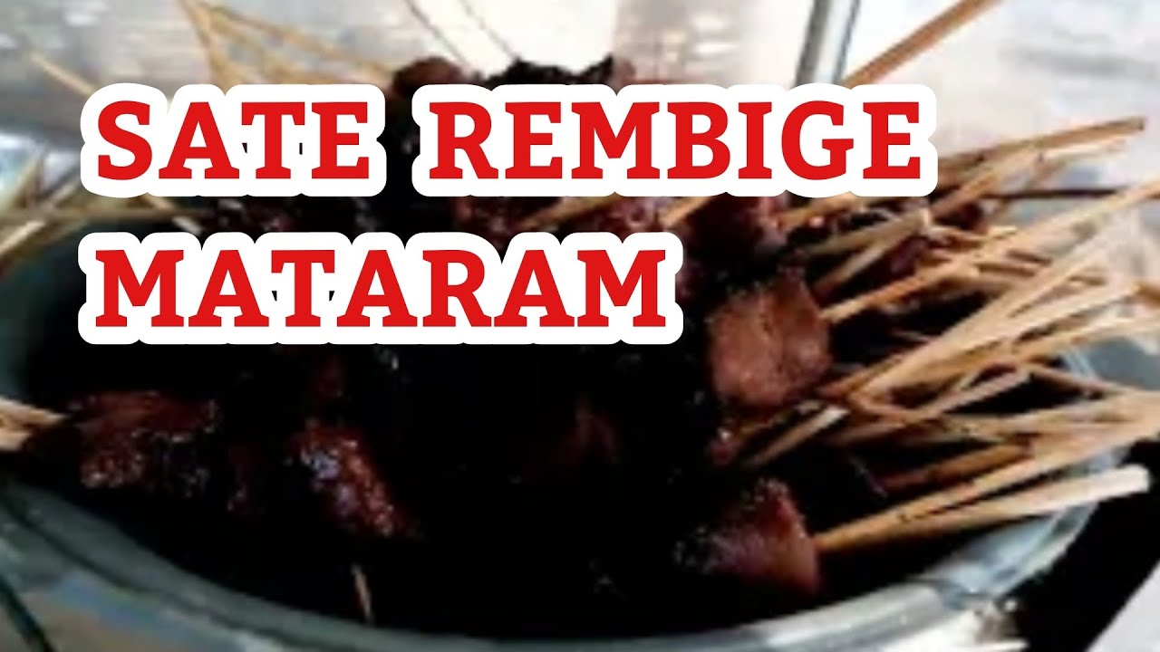 SATE REMBIGA Mataram : sate pedes gurih daging sapi khas Lombok - YouTube