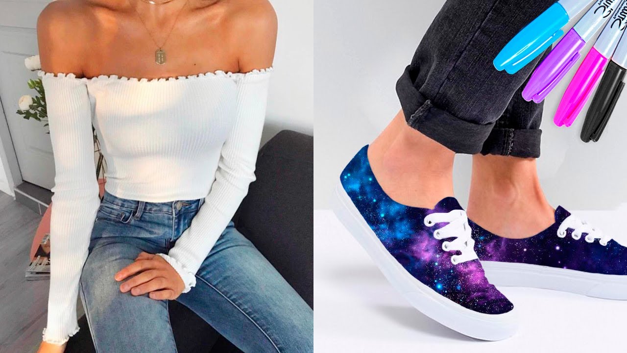 TRANSFORMA TU ROPA VIEJA A NUEVA ️5 IDEAS PARA RENOVAR TU ROPA FEA A ...