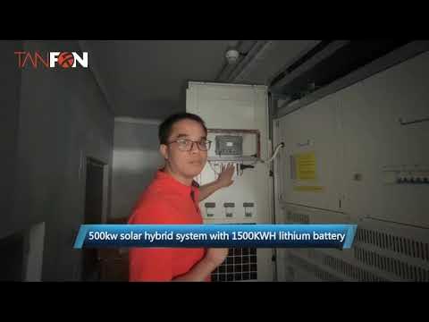 500kw solar hybrid system with 1500KWH lithium battery - YouTube