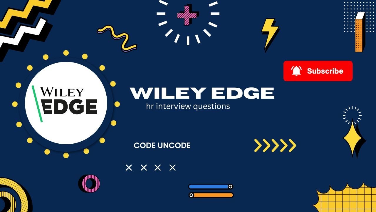 Wiley Edge Technical Interview Question asked on 27 september - YouTube