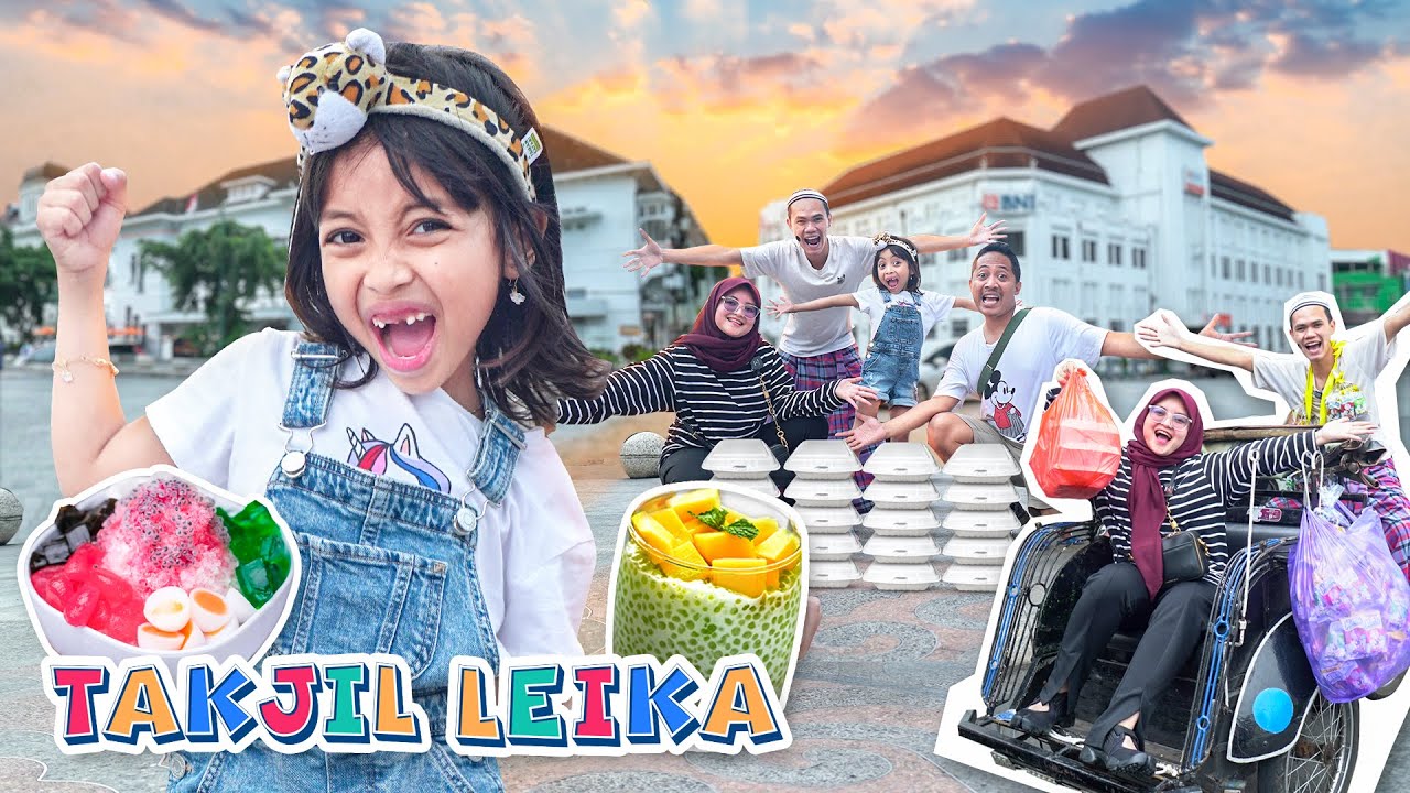 LEIKA BERBAGI TAKJIL BARENG AYAH BUNDA TOMPEL 😍 DI MALIOBORO JOGJA - YouTube