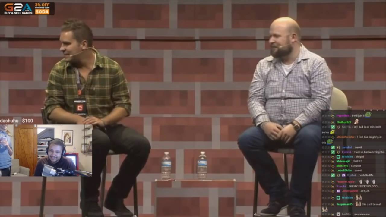 Sodapoppin and Nick Reaction to Most awkward moments at Minecon 2013 ...