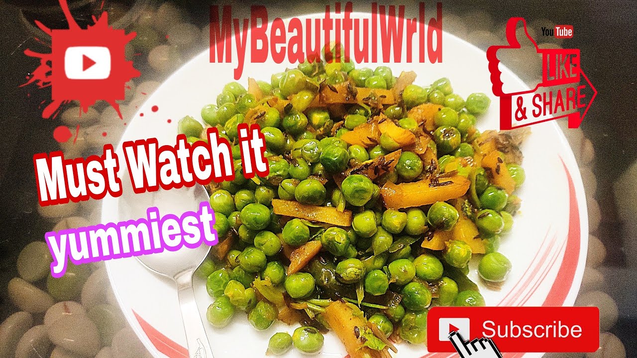 Matar Ghugni | Matar snacks | Matar fry | Matar Bhujiya | 10 minute ...