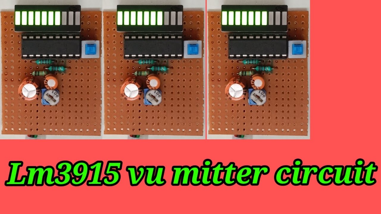 vu mitter lm3915 ic led dot mode - YouTube