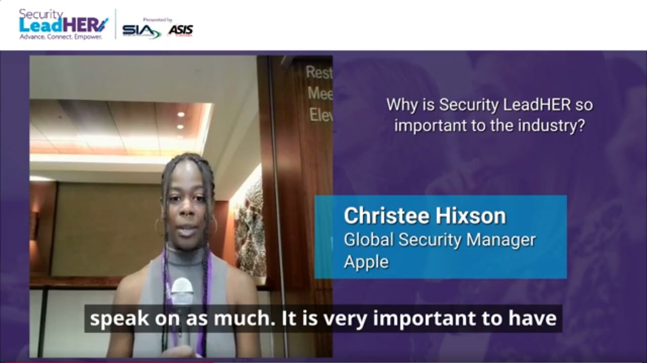 Why Security LeadHER | Christee Hixson, Apple - YouTube