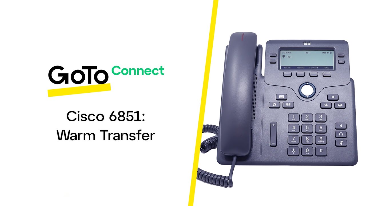 Cisco 6851: Warm Transfer - YouTube