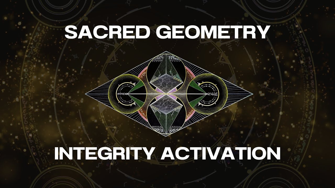 Sacred geometry channeled art activating integrity - YouTube