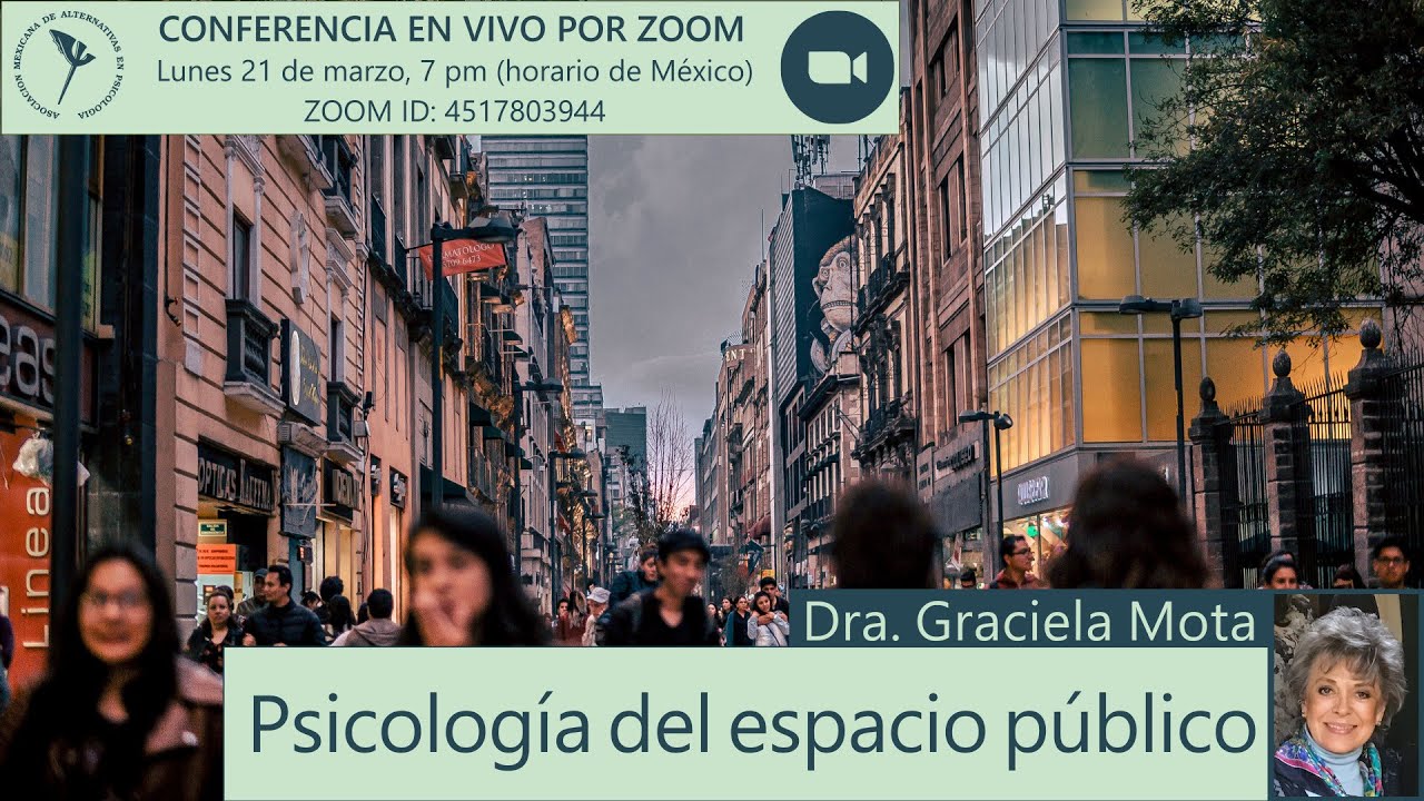 Psicología del espacio público - Dra. Graciela Mota Botello - YouTube