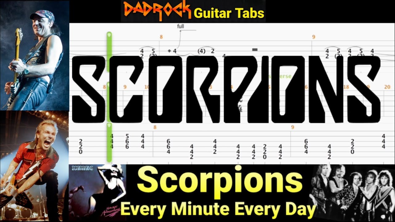 Every Minute Every Day - Scorpions - Guitar + Bass TABS Lesson - YouTube